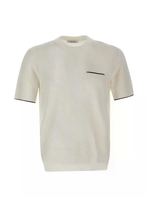 KANGRA Fine-knit Ribbed T-shirt