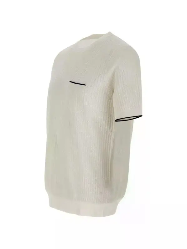 KANGRA Fine-knit Ribbed T-shirt
