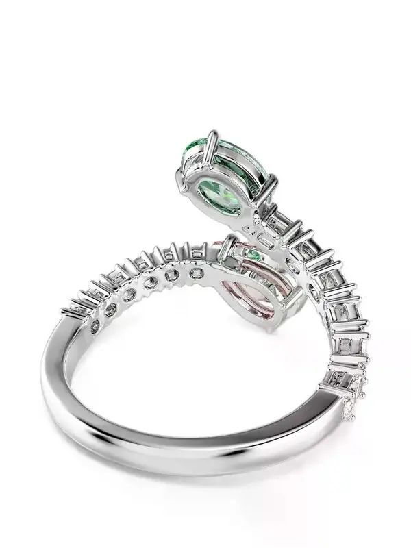 SWAROVSKI X Ariana Grande Crystal-embellished Open Ring - Silver
