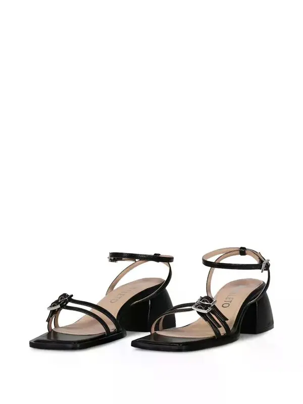 NODALETO Bulla Laetitia Buckle-strap Sandals - Black