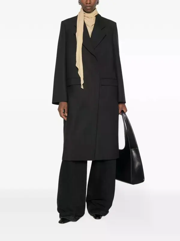 INDRESS Notched-lapel Flap-pocket Coat