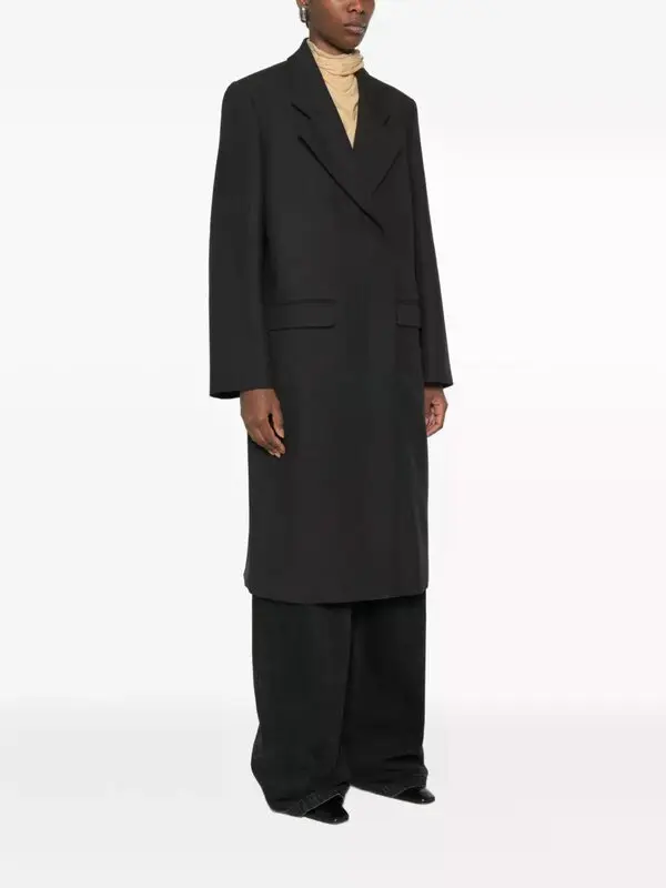 INDRESS Notched-lapel Flap-pocket Coat