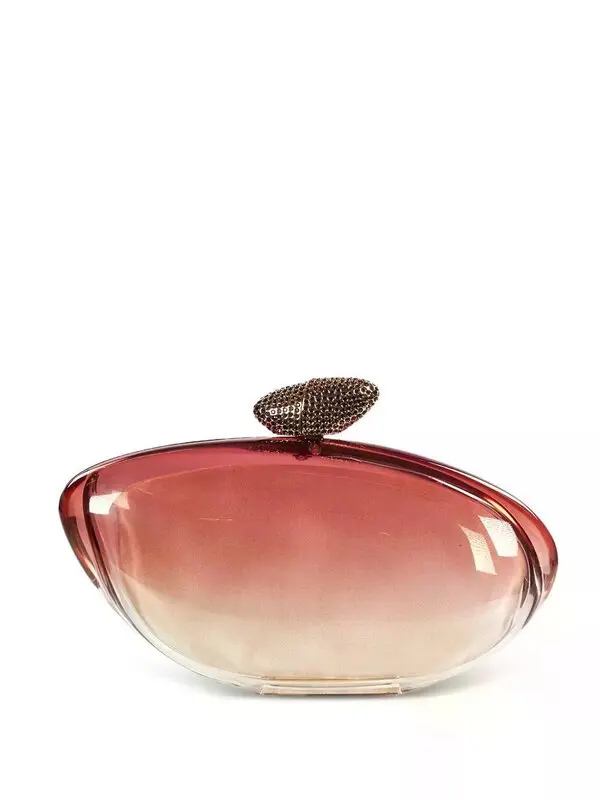 Benedetta Bruzziches Harmony Gradient-effect Pebble-shaped Clutch Bag - Red
