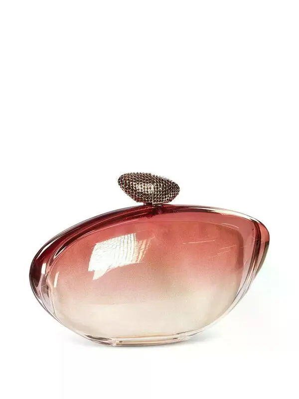 Benedetta Bruzziches Harmony Gradient-effect Pebble-shaped Clutch Bag - Red