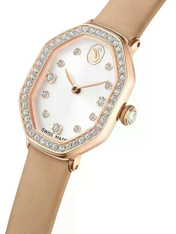 SWAROVSKI Dextera Crystal-embellished Octagon-face Watch - White