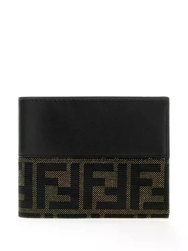 Fendi Ff Jacquard Wallet - Black