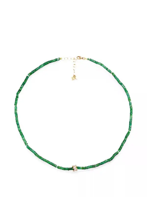 SUZANNE KALAN Infinite Emerald And Diamond Necklace - Gold
