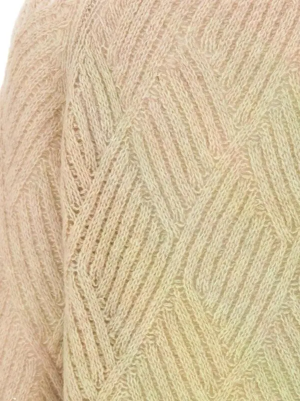 Hemisphere Cable-knit Diamond-pattern Sweater