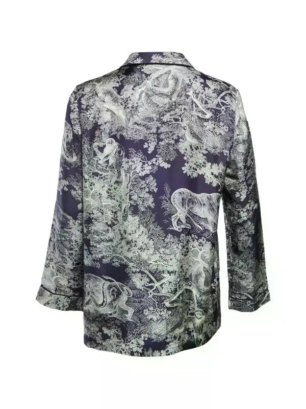 Dior Toile De Jouy Chez Moi Pajama Shirt - Blue