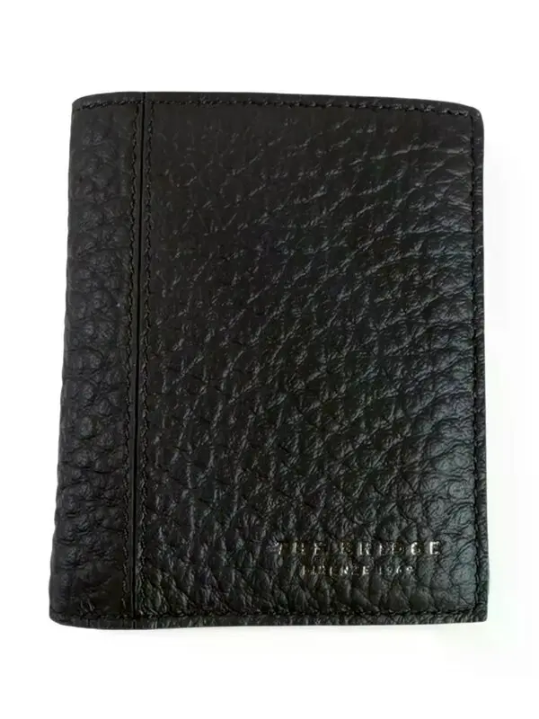 THE BRIDGE Grained Leather Wallet - Brown