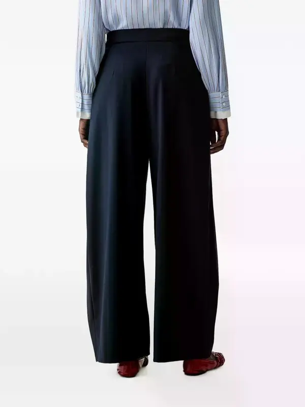 ERMANNO FIRENZE Pleated Wide-leg Trousers