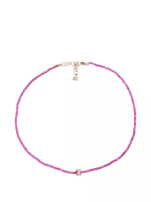SUZANNE KALAN Infinite Spinel And Diamond Necklace - Pink