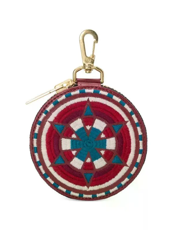 BLACK MEANS Embroidered Coin Purse - Red