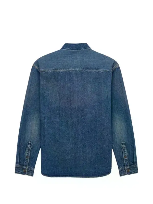 Saint Laurent Cassandre Shirt In Denim