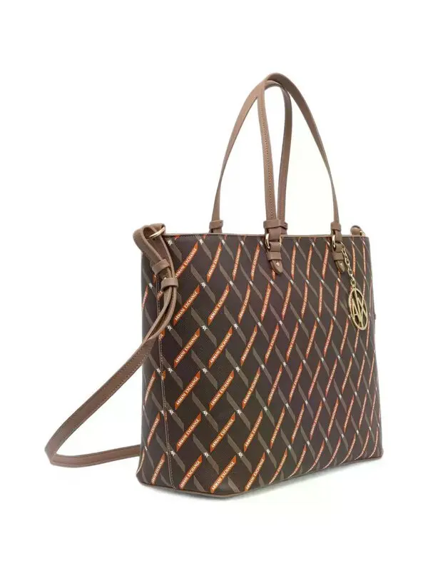 Armani Exchange Logo-print Monogram Tote Bag