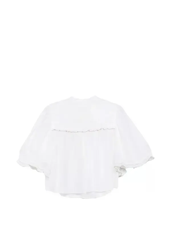 MARANT ETOILE Pintuck Ruffled Blouse