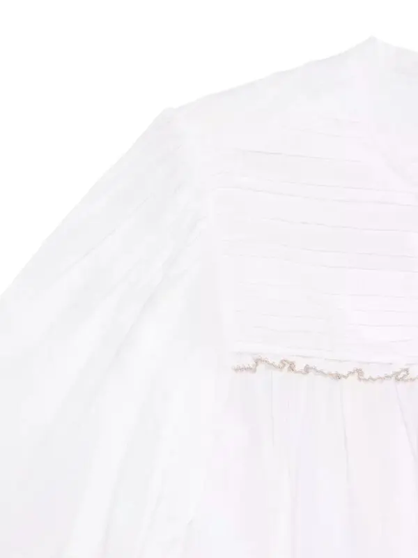 MARANT ETOILE Pintuck Ruffled Blouse