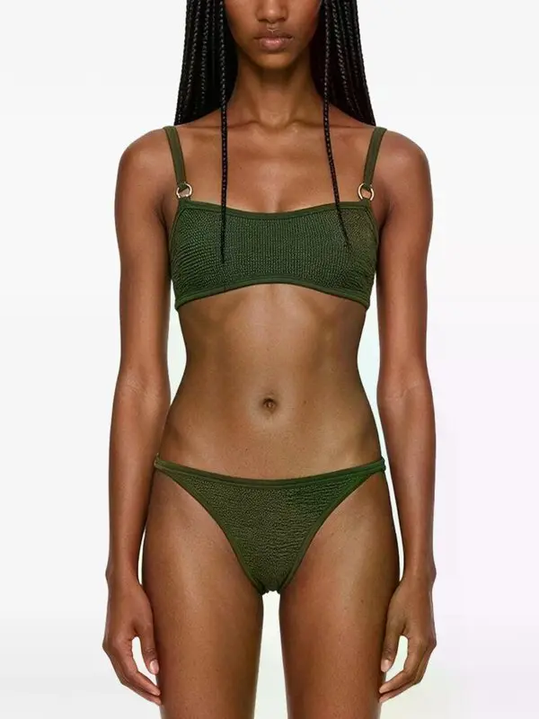 Hunza G Seersucker-effect Bikini