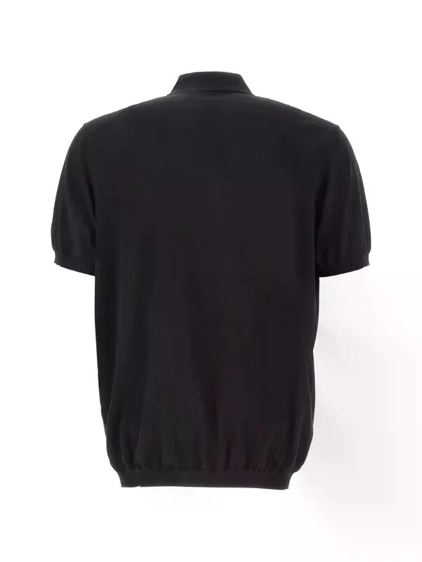 KANGRA Short-sleeved Ribbed-trim Polo Shirt