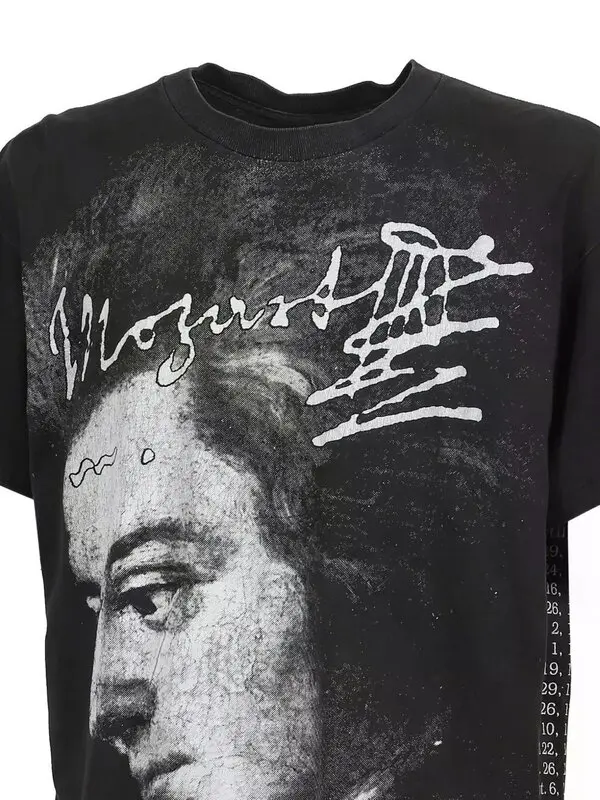 EARTHLING COLLECTIVE Mozart Vintage Graphic-print T-shirt