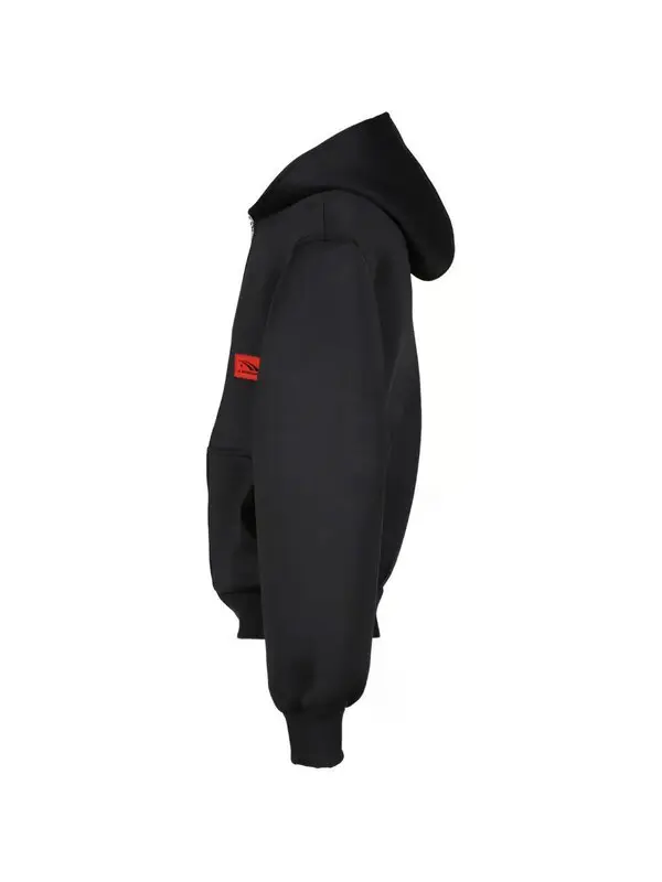 LA MASKARADE Logo-patch Zip-up Hoodie