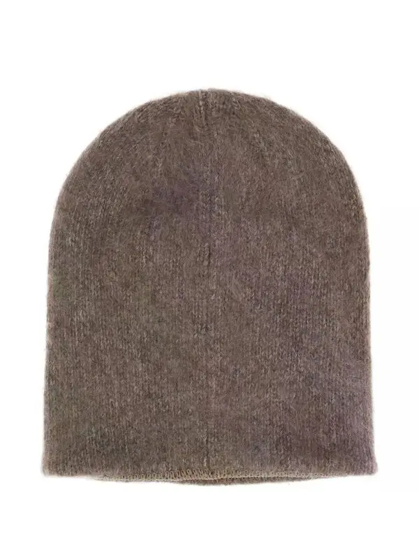 FILTH Cashmere Knit Beanie Hat - Brown