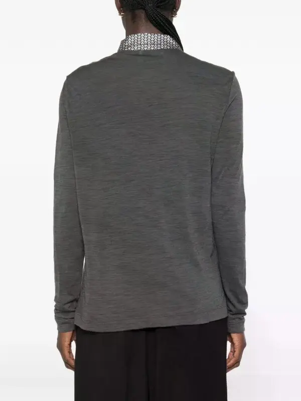 WHYCI MILANO Geometric-print Panelled Shirt