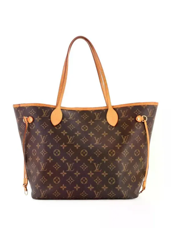 LOUIS VUITTON Neverfull Nm Monogram Canvas Mm Tote Bag - Brown