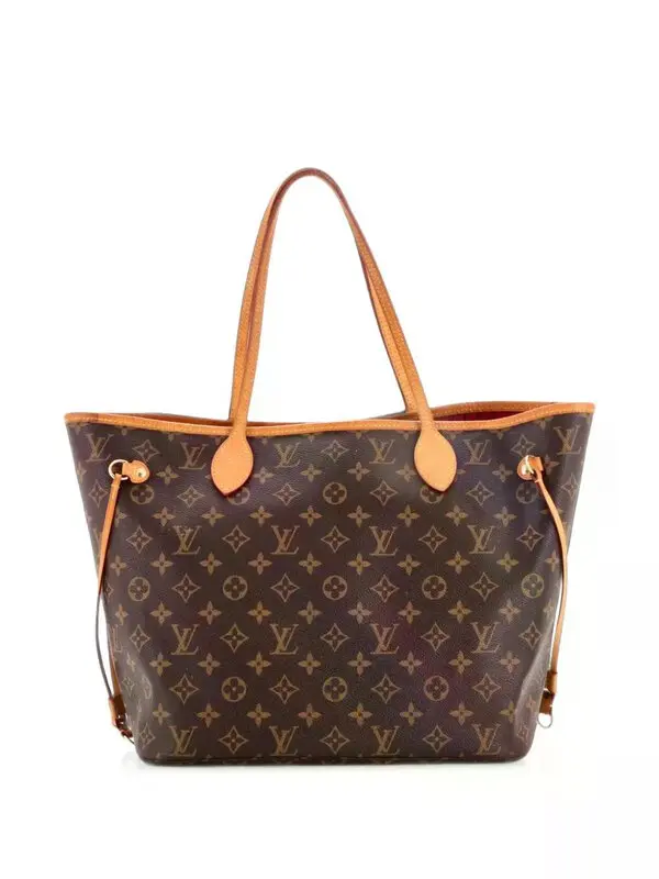 LOUIS VUITTON Neverfull Nm Monogram Canvas Mm Tote Bag - Brown