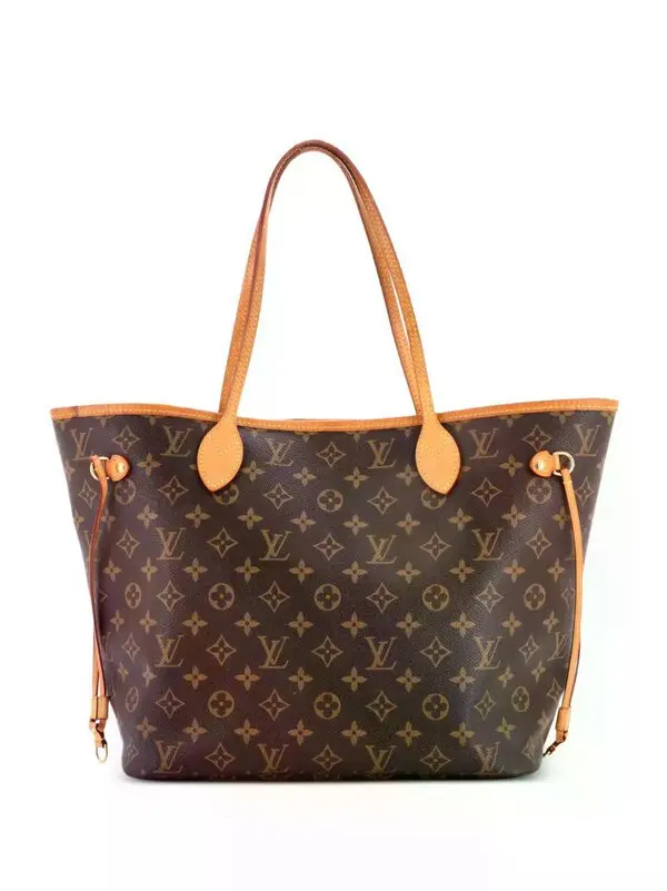 LOUIS VUITTON Neverfull Nm Monogram Canvas Mm Tote Bag - Brown