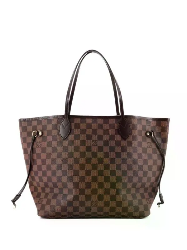 LOUIS VUITTON Neverfull Damier Mm Tote Bag - Brown