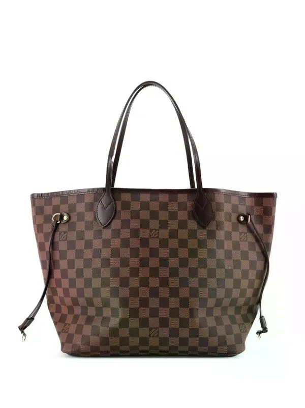 LOUIS VUITTON Neverfull Damier Tote Bag - Brown