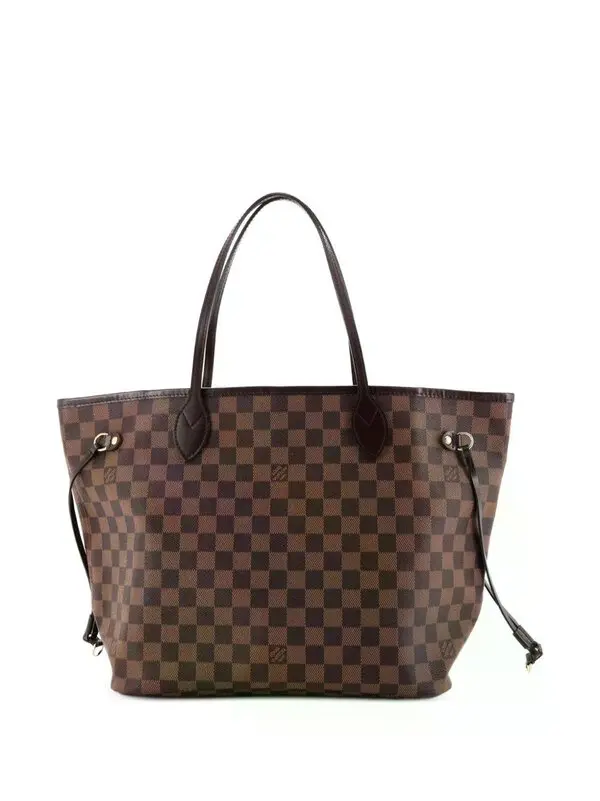 LOUIS VUITTON Neverfull Damier Tote Bag - Brown