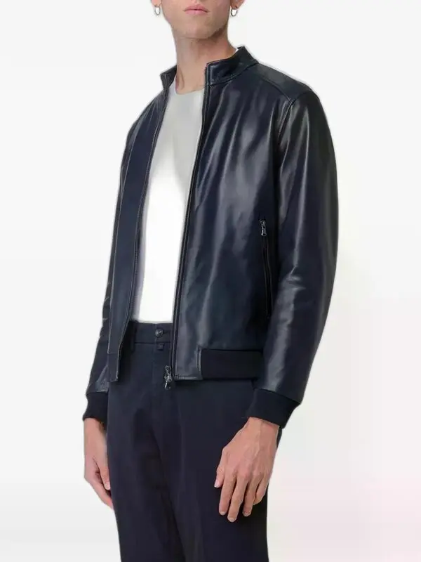 XC Leather Bomber Jacket
