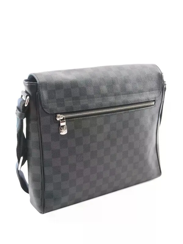 LOUIS VUITTON 2017 Damier Graphite District Mm Crossbody Bag