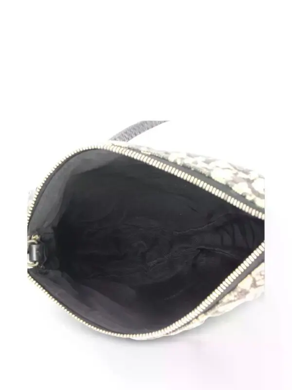 Dior Vintage Saddle Bag Diorissimo Canvas Mini Clutch Bag