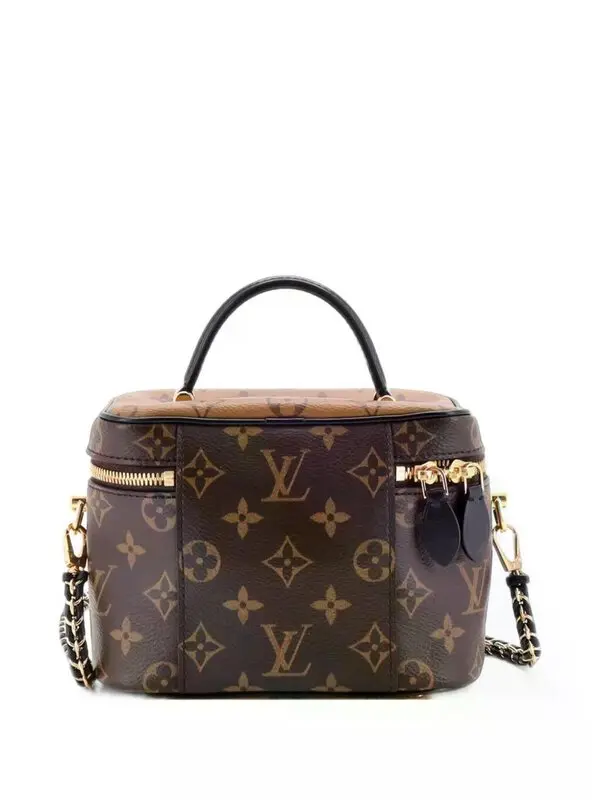LOUIS VUITTON Vanity Handbag Reverse Monogram Canvas Pm Satchel