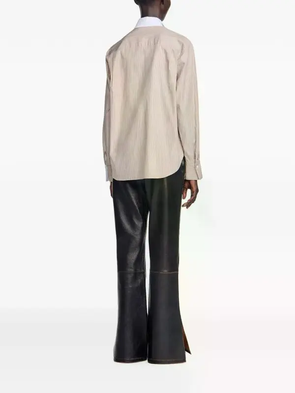 Sandro Striped Oversized Button-up Shirt