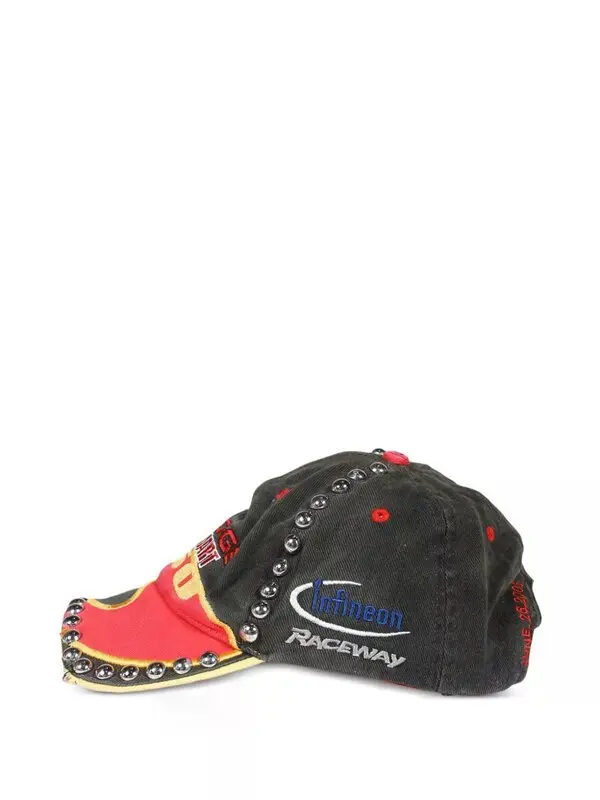JOSHUA J. Metal Face Crust Adjustable-strap Baseball Cap