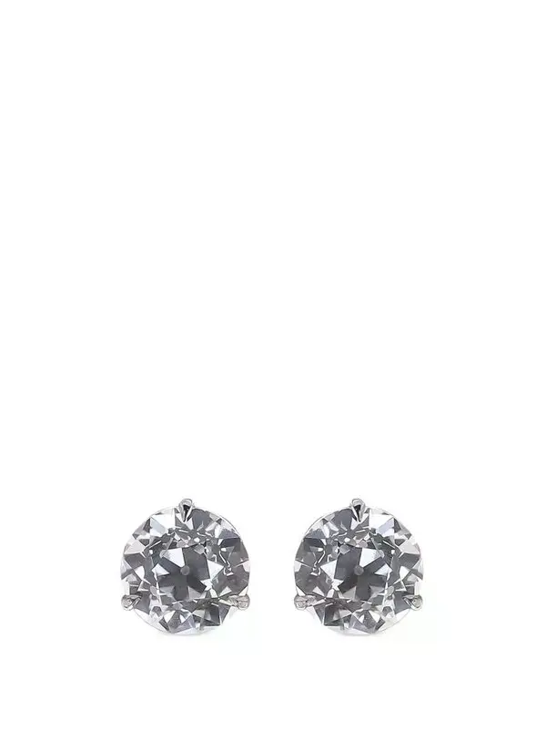 WITH LOVE Travel Laboratory-grown Diamond Stud Earrings - Silver
