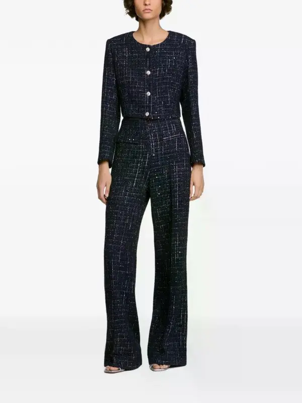 Sandro Sequin-embellished Tweed Trousers