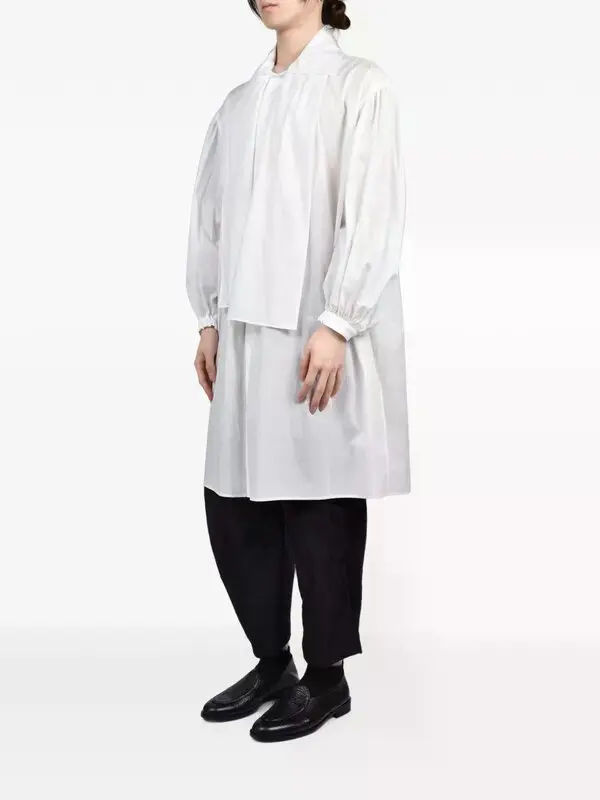 Yohji Yamamoto Fringe-detail Gathered Shirt