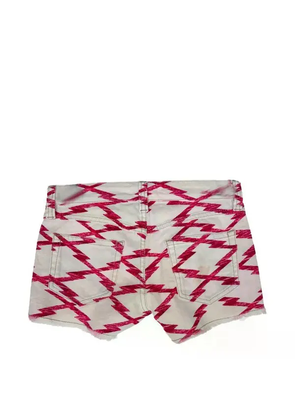 ISABEL MARANT VINTAGE Toile Printed Mini Shorts