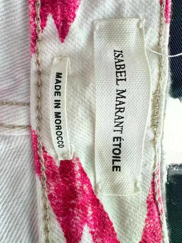 ISABEL MARANT VINTAGE Toile Printed Mini Shorts