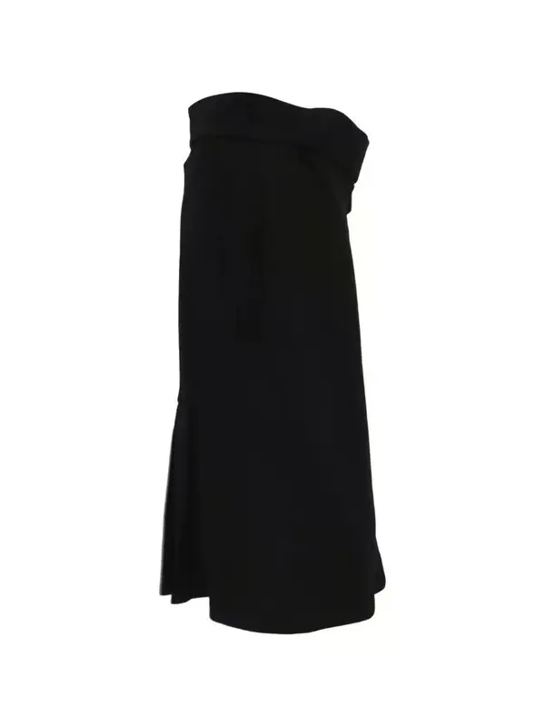 Prada Rubber-patch Accent Skirt