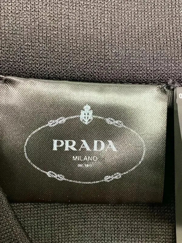 Prada Rubber-patch Accent Skirt