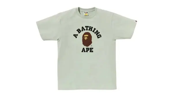 A BATHING APE Pigment College T-shirt