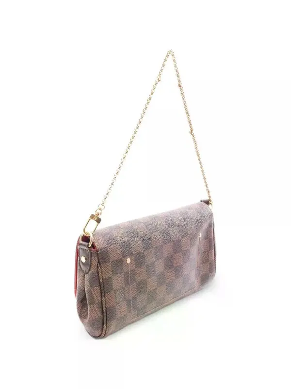 LOUIS VUITTON Favorite Damier Ebene Clutch Bag - Brown