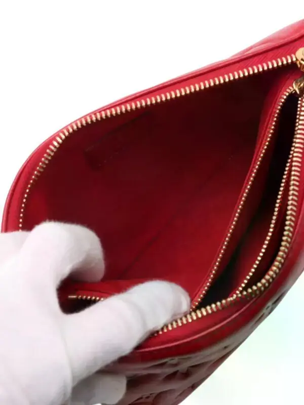 LOUIS VUITTON Monogram Embossed Lambskin Coussin Bb Satchel