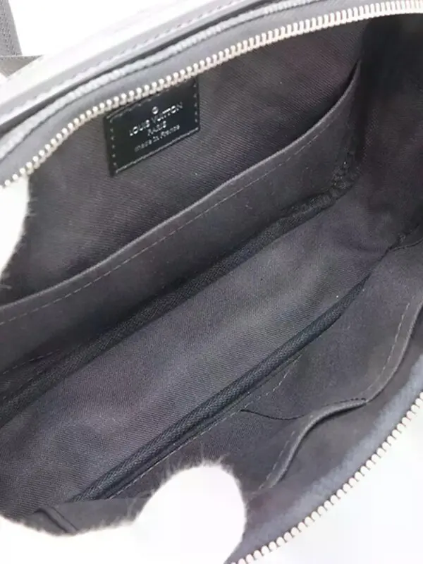 LOUIS VUITTON 2016 Damier Graphite Ambler Belt Bag